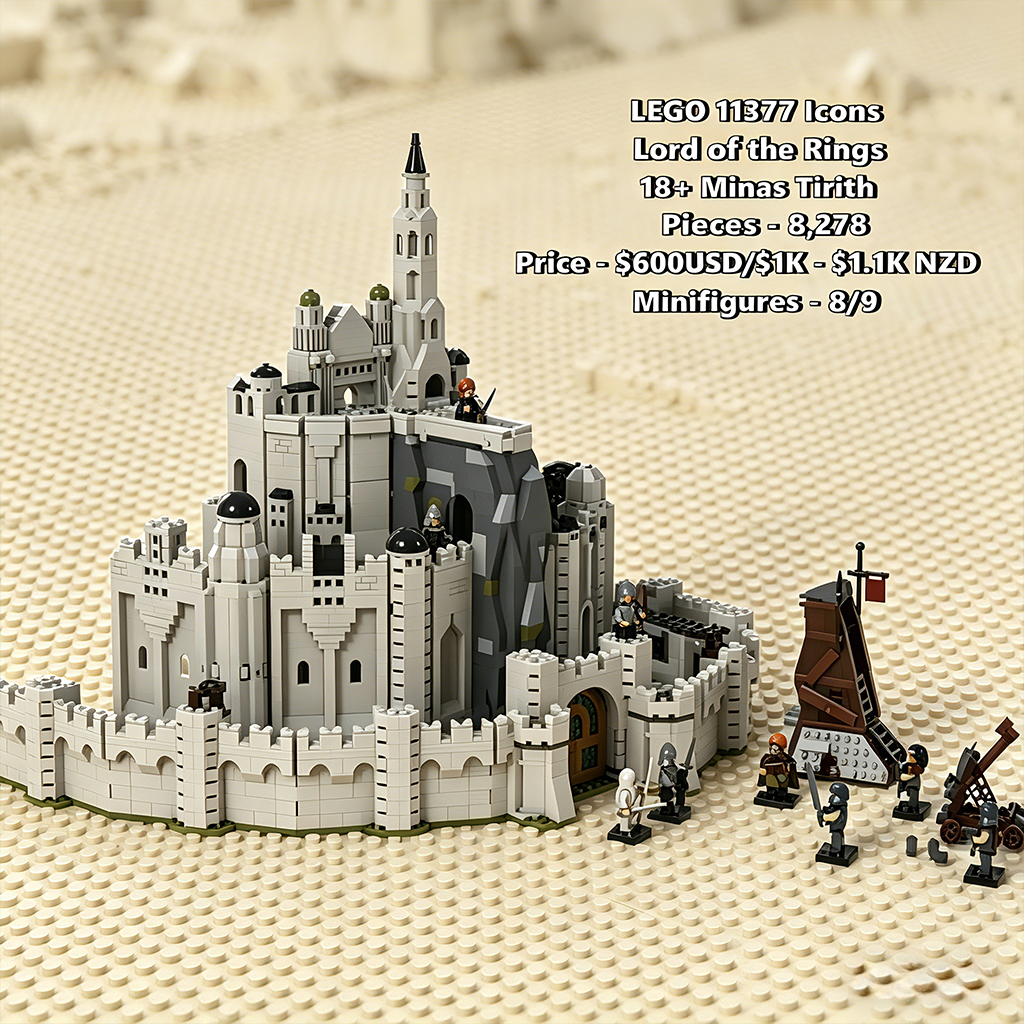 The White City Rises: Why the LEGO 11377 Minas Tirith Leak is the "Ret ...