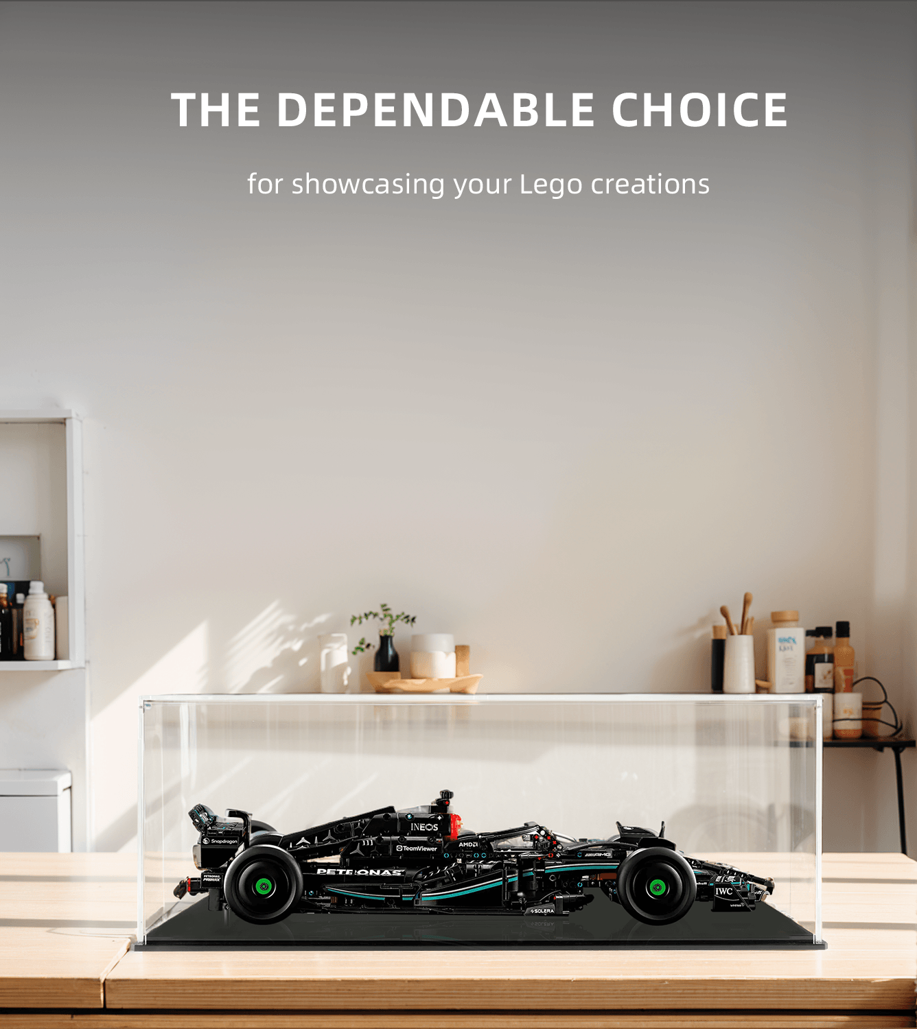 ICAUNUTY-Display case for LEGO Technic Mercedes-AMG F1 W14 E ...