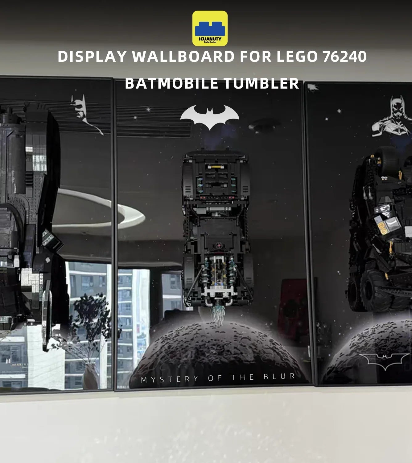 ICUANUTY Display Wallboard for Lego DC Batman Batmobile Tumbler 76240 ...