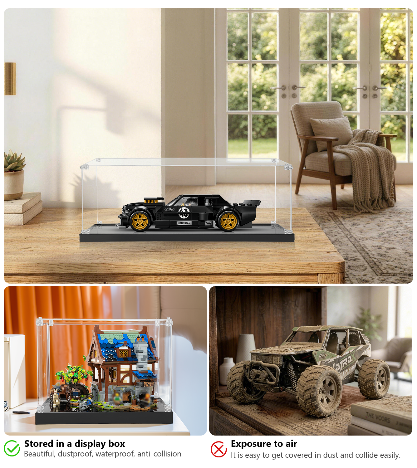Display Case for LEGO® Speed Champions | Ken Block's Ford Mustang Hoon ...