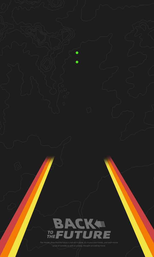 (Custom made) Display wallboard for Icons Back to the Future Time Mach ...