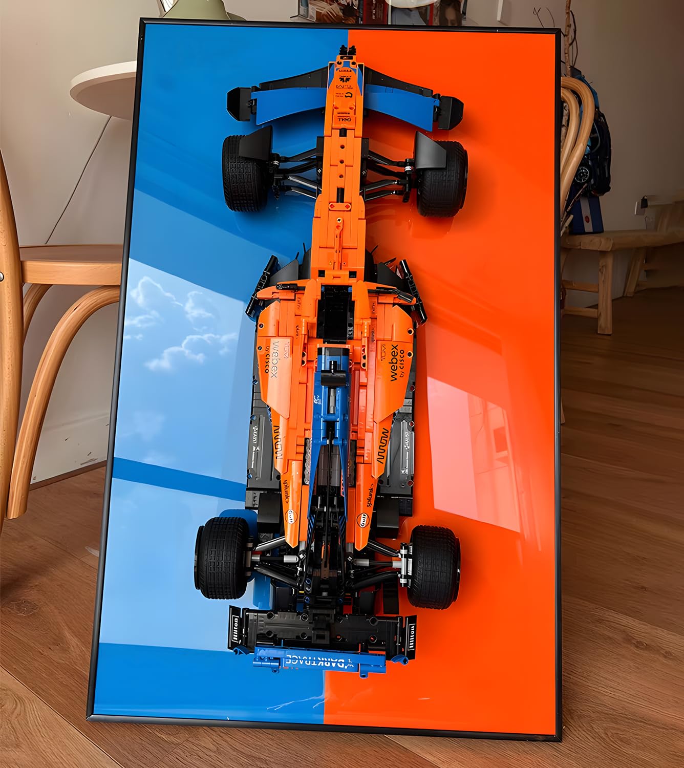 ICUANUTY-Display Wallboard for Lego Technic™ McLaren Formula 1™ Race Car