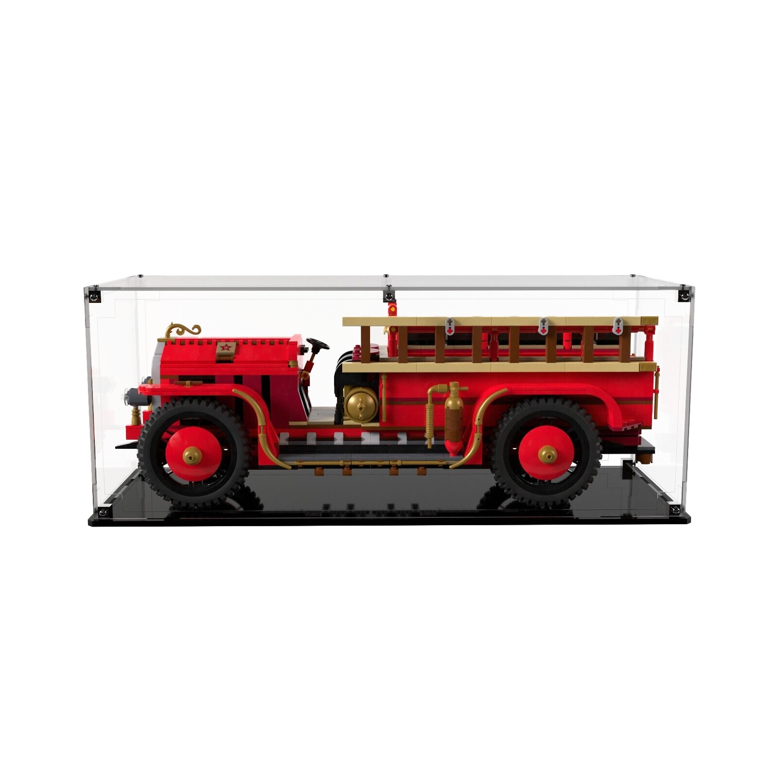 iCUANUTY-Display Case for Lego Bricklink Antique Fire Engine BL 19002 ...