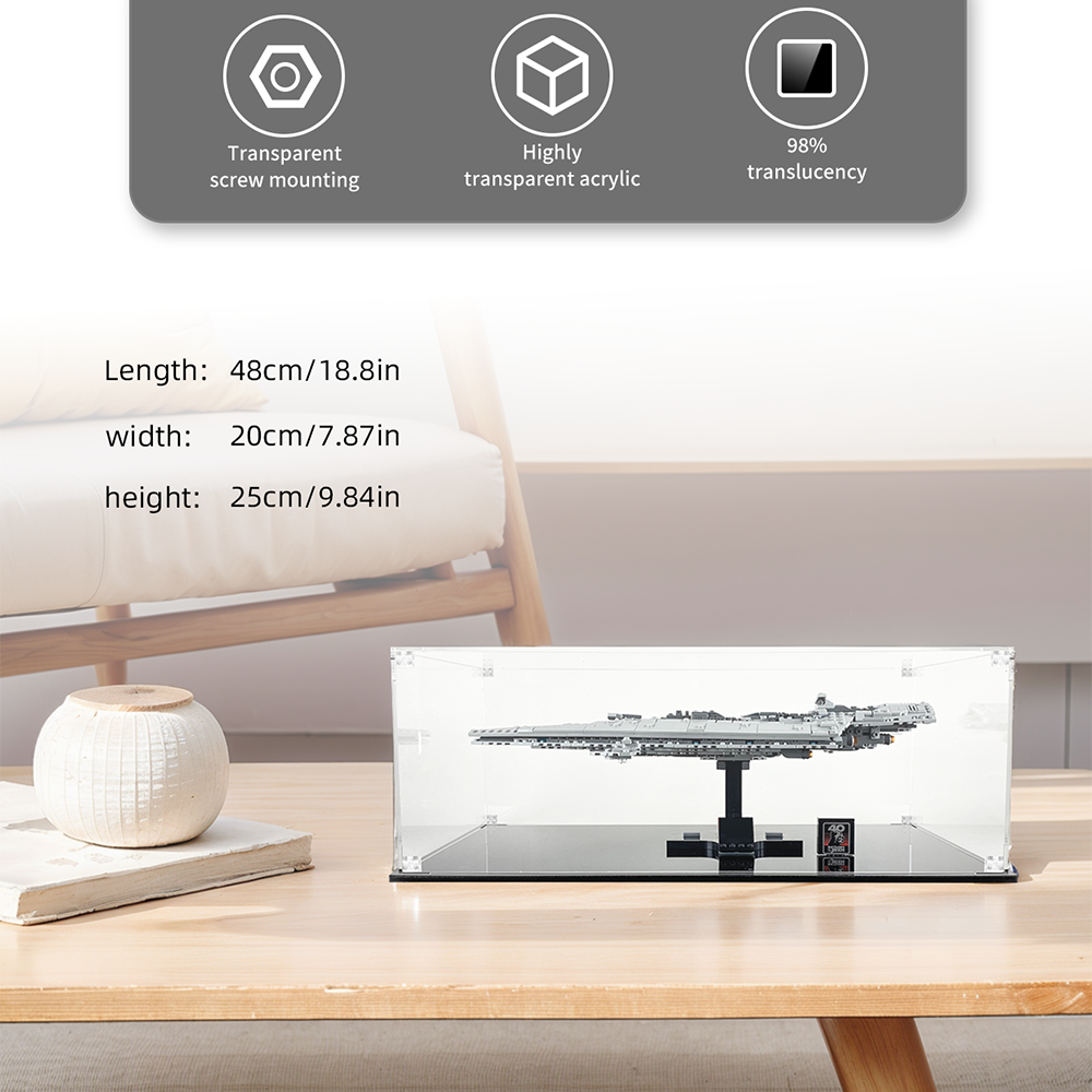 ICUANUTY -Display Case for lego Wars™ Executor Super Star Destroyer™