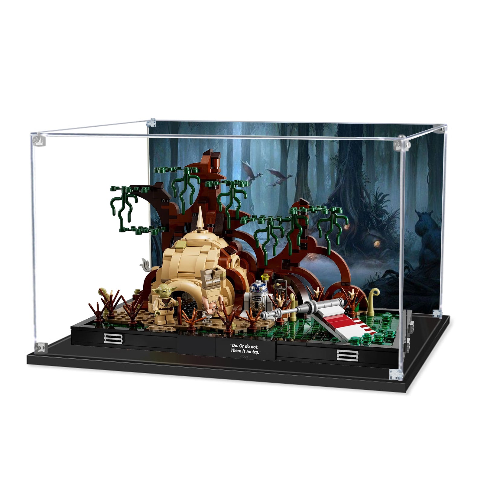 ICUANUTY-Display Case for Lego Star Wars Dagobah Jedi 75330